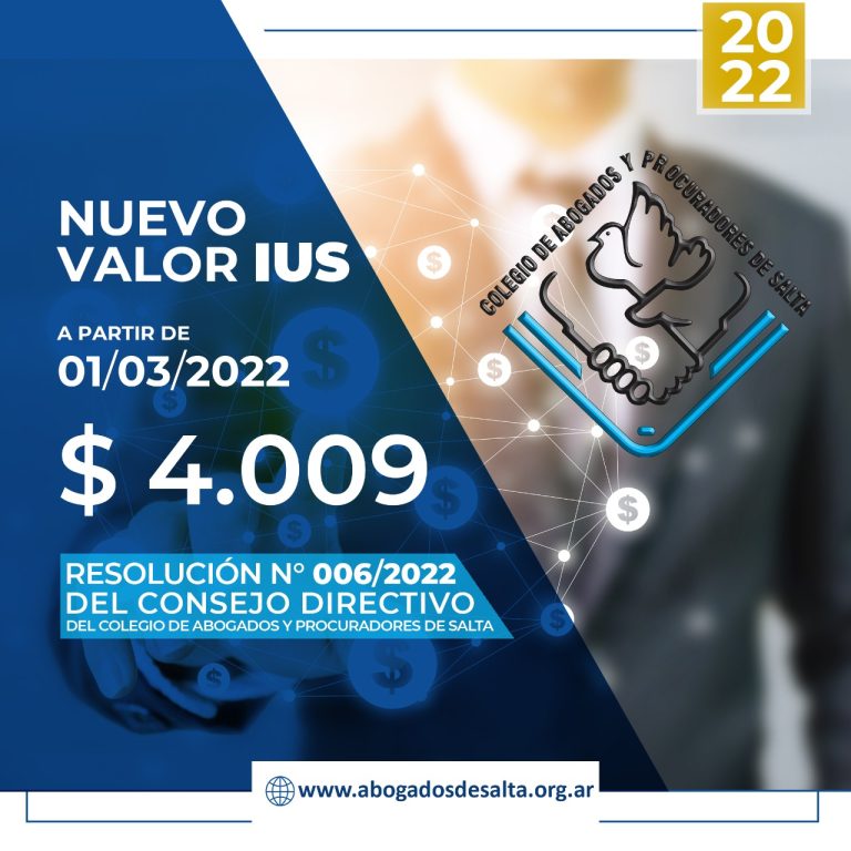 EVOLUCION IUS - Colegio de Abogados y Procuradores de Salta