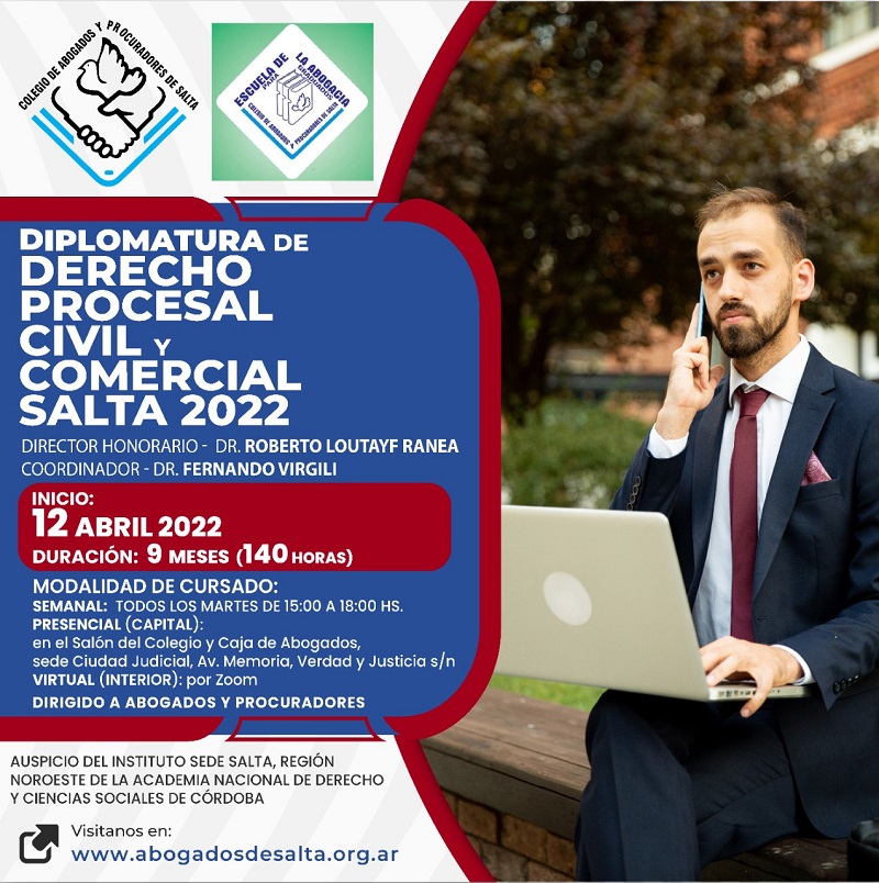 DIPLOMATURA DE DERECHO PROCESAL CIVIL Y COMERCIAL - DIRECTOR HONORARIO: DR. ROBERTO LOUTAYF ...