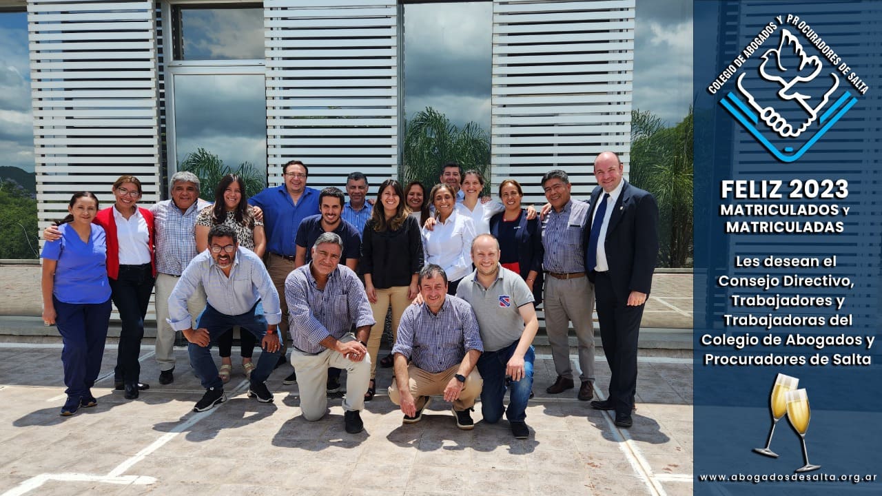 FELIZ 2023 MATRICULADOS Y MATRICULADAS - Colegio de Abogados y Procuradores de Salta
