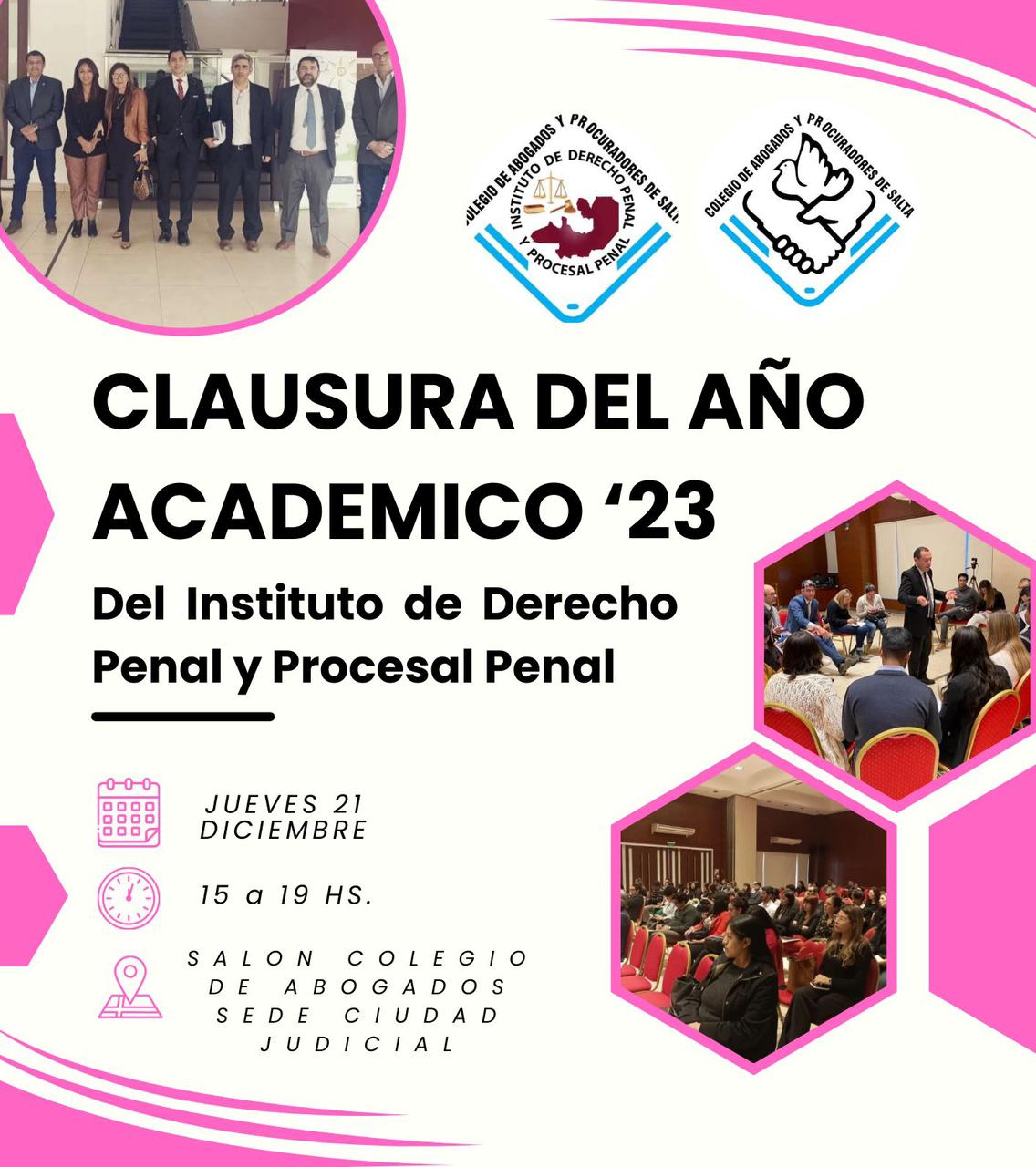 CLAUSURA DEL AÑO ACADÉMICO 2023 - Colegio de Abogados y Procuradores de Salta