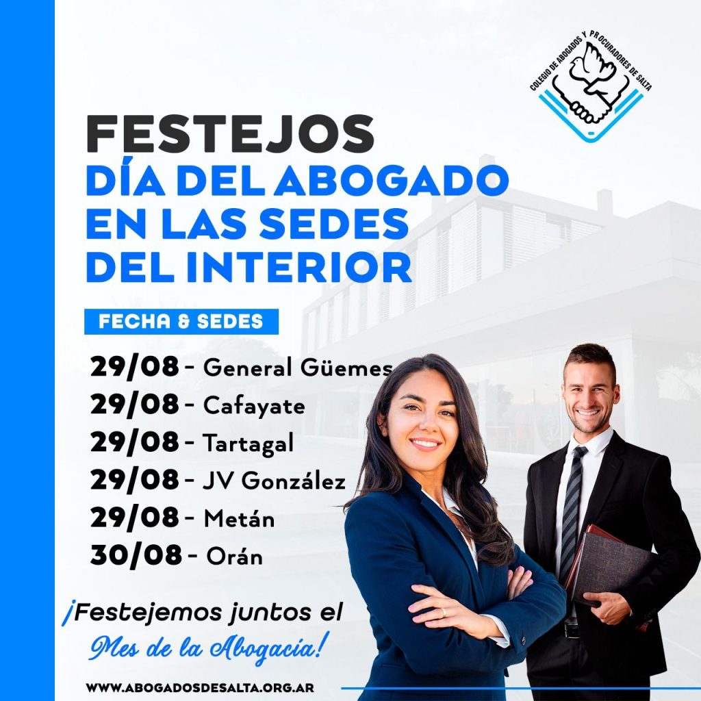 🙌🏼 Festejos en las Sedes del Interior. - Colegio de Abogados y Procuradores de Salta
