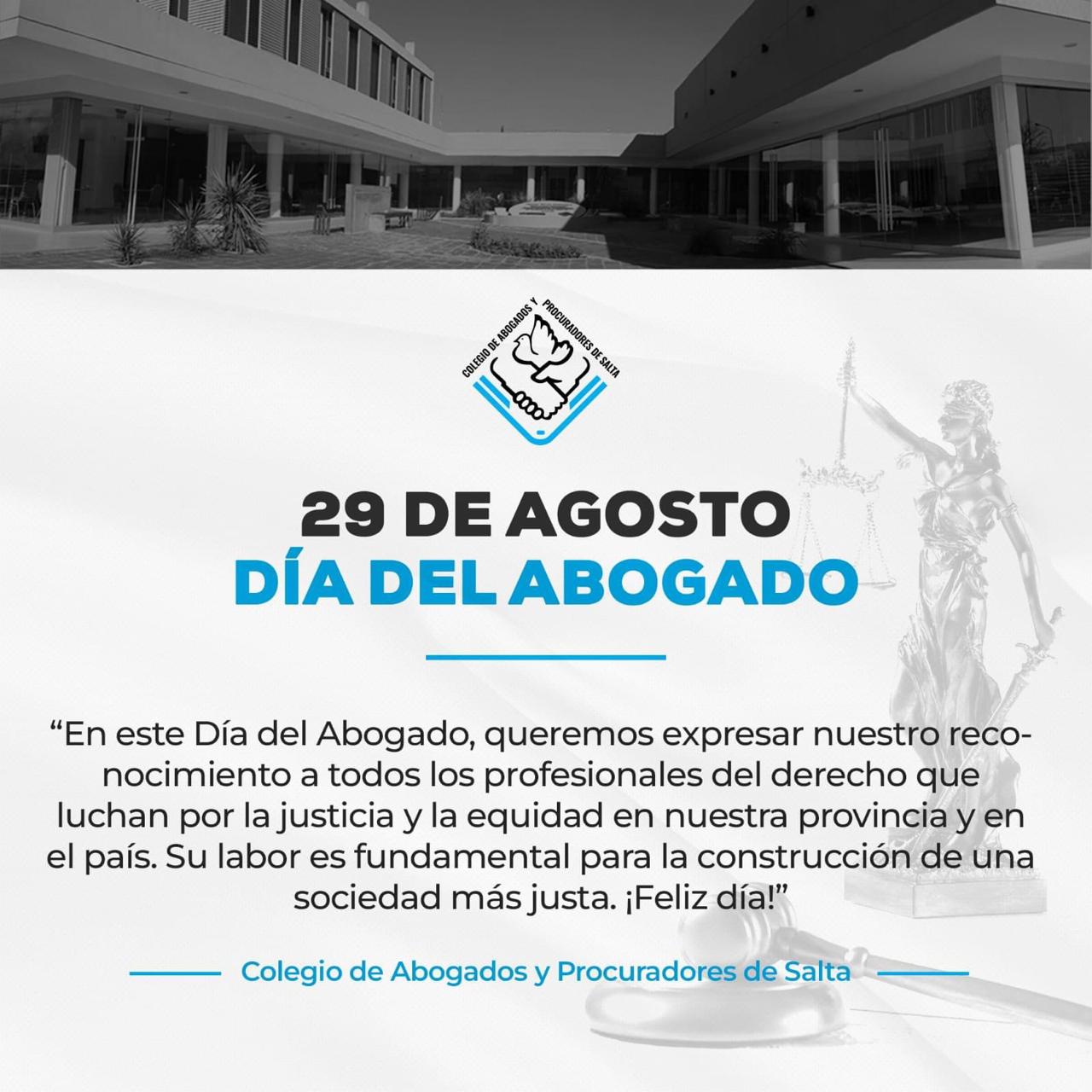 ¡Feliz día! - Colegio de Abogados y Procuradores de Salta