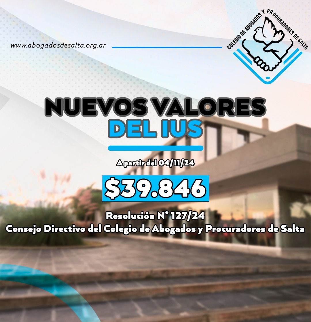 EVOLUCION IUS - Colegio de Abogados y Procuradores de Salta